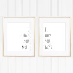 I Love You More, I Love You Most Handwritten Print Set – Southbound Market