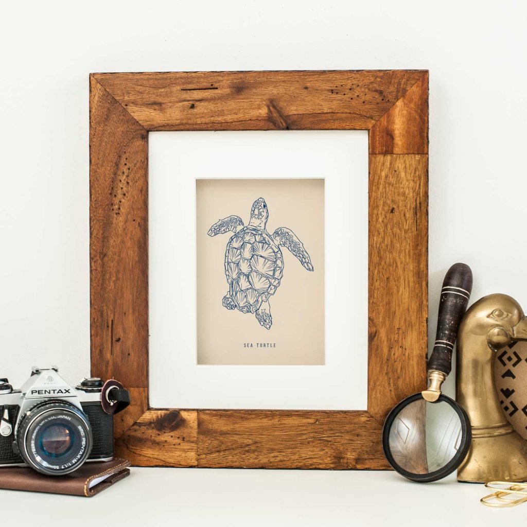 Vintage Sea Turtle Art Print – Southbound Market