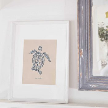 Vintage Sea Turtle Art Print – Southbound Market