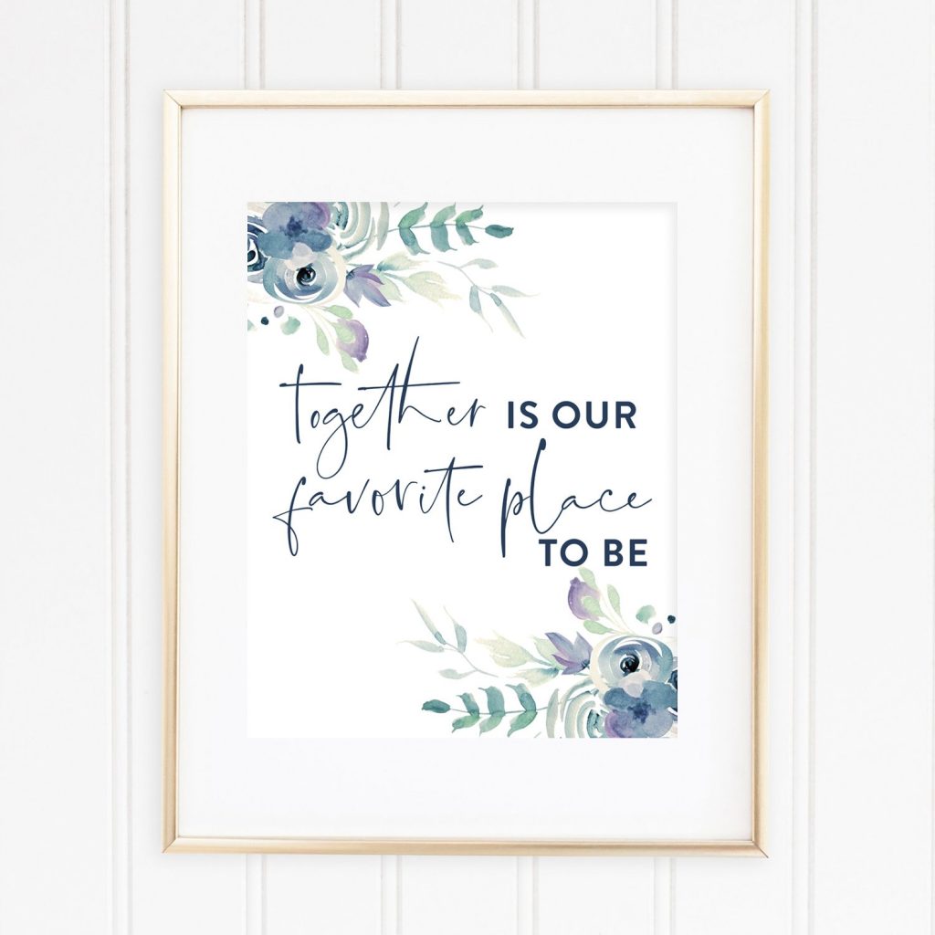Together is Our Favorite Place to Be Art Print – Southbound Market