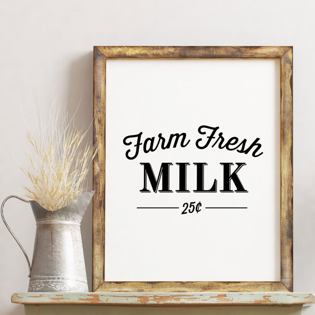 Farm Fresh Milk Art Print – Southbound Market