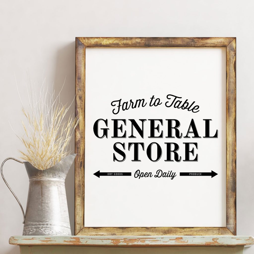 Farm to Table General Store Digital Art Print – Southbound Market