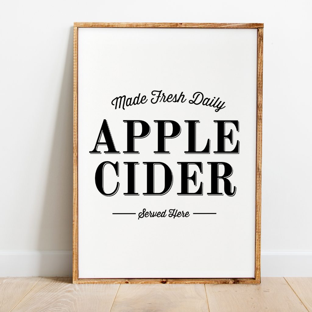 Fresh Apple Cider Art Print – Southbound Market